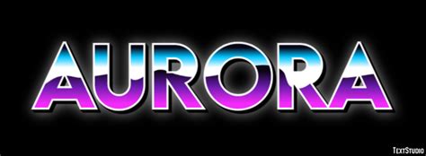 Aurora Arcade Text Effect Generator