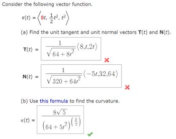Answered Consider the following vector function ² r t st ² a Find the unit
