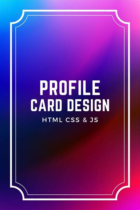 Profile Card Design