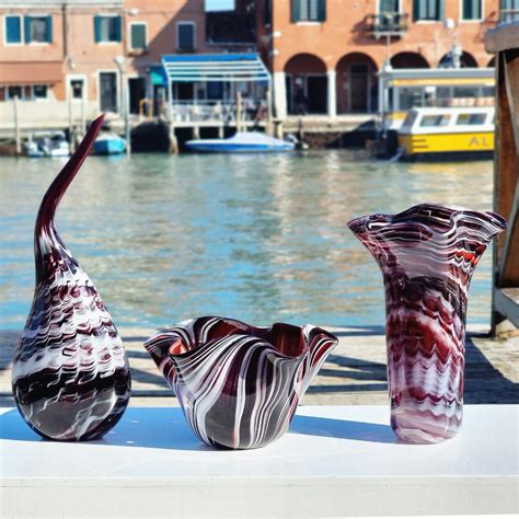 미쏘니 보울 센터피스 포마스 오리지널 무라노 유리 Omg®