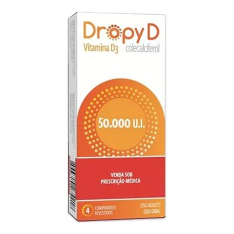 Dropy D 50 000ui C 4 Comprimidos Neo Quimica Comerc