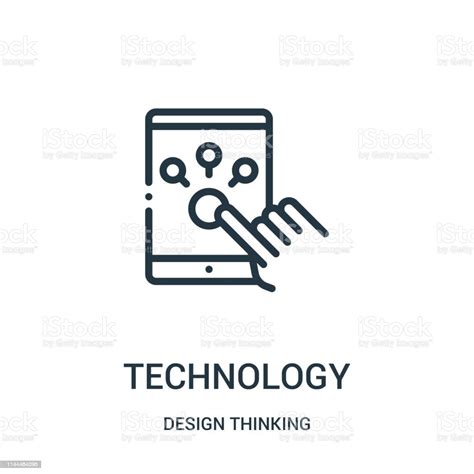 디자인 사고 컬렉션에서 기술 아이콘 벡터입니다 얇은 라인 기술 개요 아이콘 벡터 일러스트 레이 션 0명에 대한 스톡 벡터 아트 및 기타 이미지 Istock