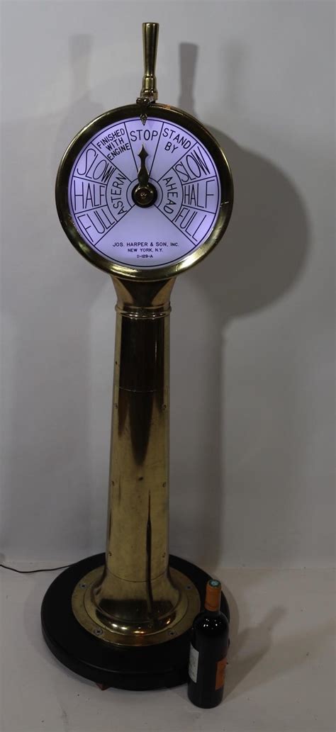 Ships Bridge Telegraph Of Brass At 1stdibs