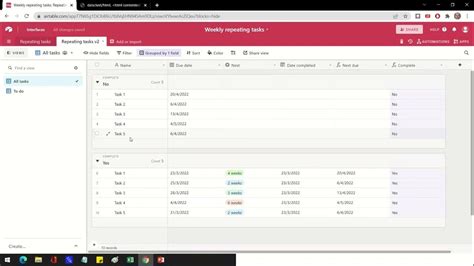 How To Make A Recurring Task List With Variable Due Dates In Airtable
