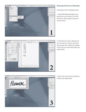 Fillable Online Removing Grid Lines In Photoshop Fax Email Print