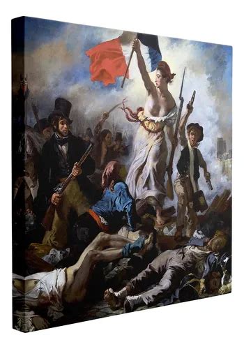 Cuadro La Libertad Guiando Al Pueblo Delacroix 50x50 Meses Sin Interés