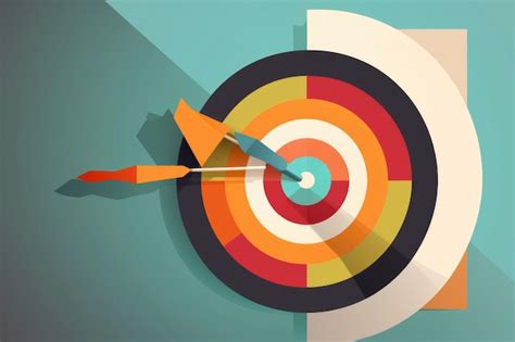 A Card With A Target Representing A Goal Or Objective Generative Ai