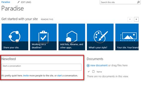 Sharepoint 2013 Newsfeed And Share