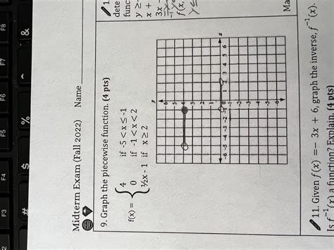 Solved Graph The Piecewise Function Pts Chegg