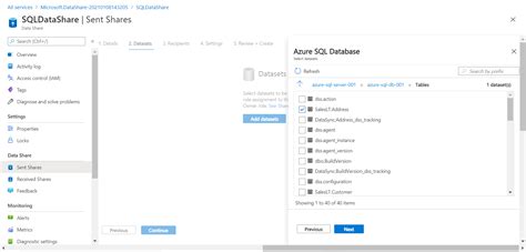 Creating Azure Data Shares For Azure Sql Database