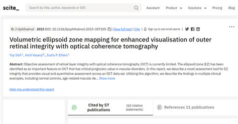 Volumetric Ellipsoid Zone Mapping For Enhanced Visualisation Of Outer Retinal Integrity With