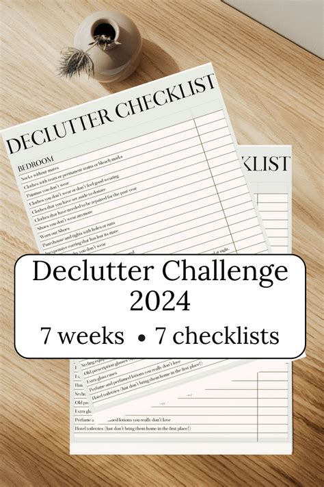 declutter challenge 2024 7 weeks to a clutter free life · nourish and