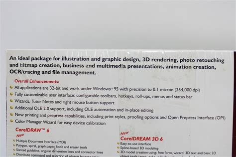 Buy Vintage Microsoft Windows Corel Draw Fast Powerful Bit Graphics New Online At