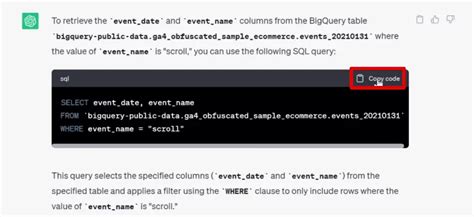 How To Use Bigquery With Chatgpt No Sql Knowledge Needed