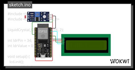 Lcdesp32photosensor Wokwi Esp32 Stm32 Arduino Simulator