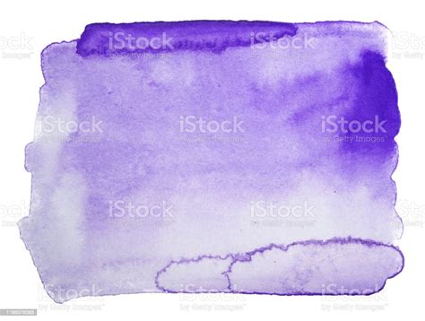종이에 브러시로 그려진 수채화 파란색 얼룩 흰색 배경에 격리 거친에 대한 스톡 사진 및 기타 이미지 거친 그리기 물
