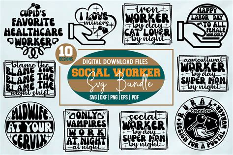 Social Worker Svg Bundle Graphic By Binasvgbundle · Creative Fabrica