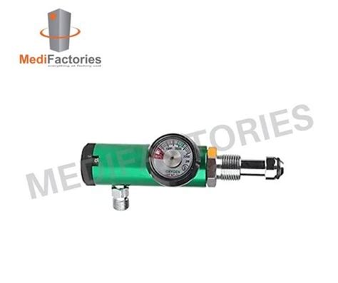 Oxygen Regulator Flowmeter With Humidifier Bottle And Spanner Portable Design Compatible With