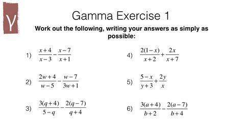 Adding And Subtracting Algebraic Fractions Worksheet Printable Sheet