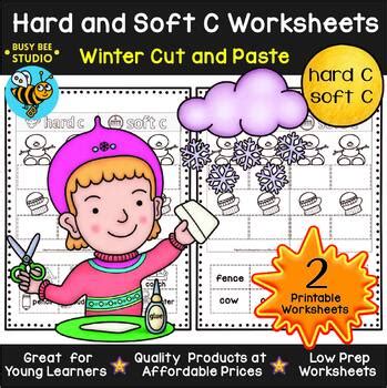WINTER CHRISTMAS VALENTINES DAY PHONICS ACTIVITIES HARD SOFT C G GAMES WORKSHEET