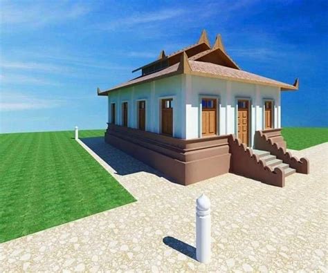 ဘုန္းႀကီးေက်ာင္းပံု ဓမၼာရံုပံု ဗုဒၶဘာသာ ျပည္ျမန္မာ