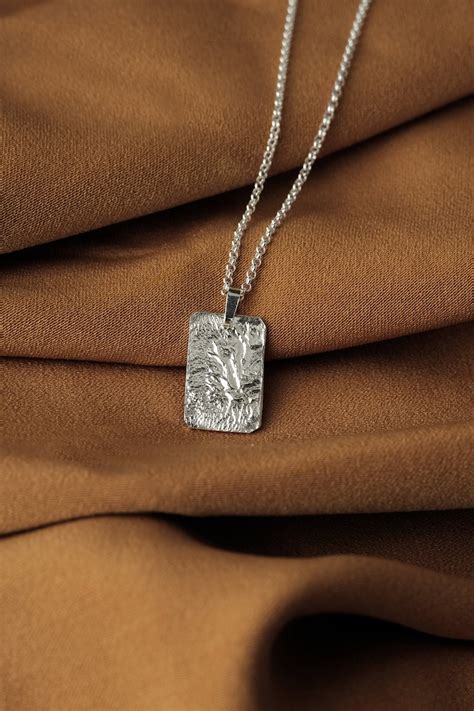 Silver Mens Necklace Pendant Mens Silver Necklace For Men Etsy