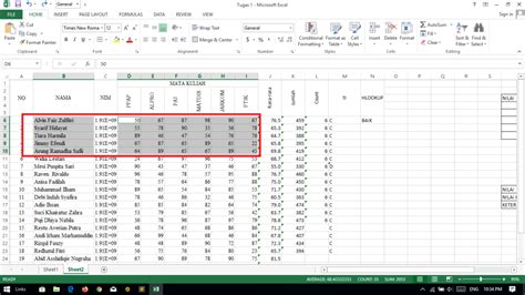 Laporan 7 Penggunaan Rumus Dan Diagram Pada Excel Syarif Hidayat Website