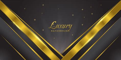 Черный роскошный фон с золотыми элементами Премиум векторы