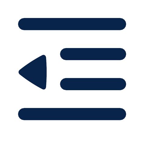 Indent Decrease Vector SVG Icon SVG Repo