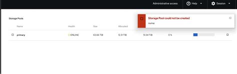 Zfs Cockpit Manager Error Creating Poolsstatus Errors General 45homelab Forum
