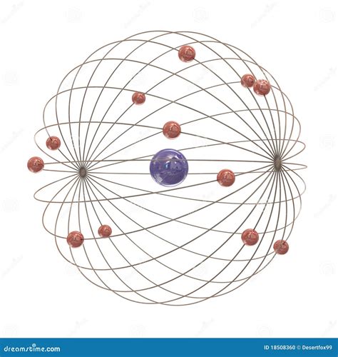 Multiple Electron Paths Around The Nucleus Royalty Free Stock Image 18508360