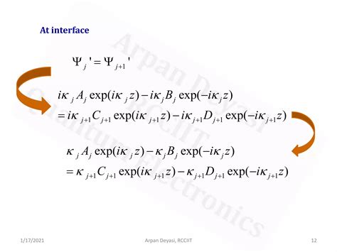 Calculation Of Transmission Coefficient Using Propagation Matrix Method Ppt