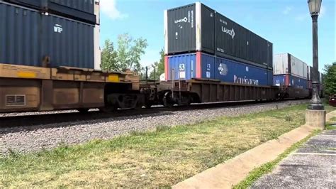 Csx I157 With The Csx Armed Forces Locomotive Trailing Youtube