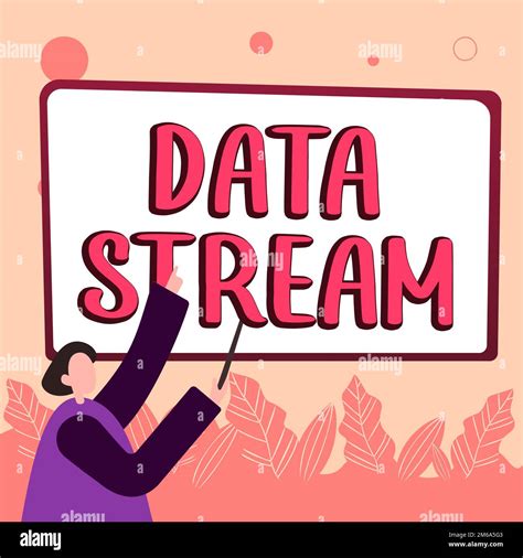 Hand Writing Sign Data Stream Business Overview Sequence Of Digitally Encoded Coherent Signals