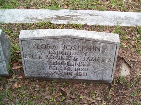 Flora Josephine Higgins 1920 1921 Memorial Find A Grave