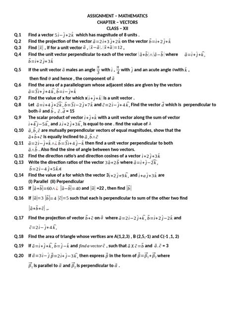Vector Pdf Euclidean Vector Norm Mathematics