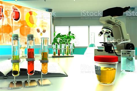 생화학 클리닉의 실험실 테스트 튜브 케톤 또는 박테리아에 대한 소변 품질 검사 의료 3d 일러스트 결정체에 대한 스톡 사진 및 기타 이미지 Istock
