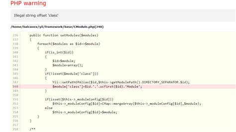 Errorexception Illegal String Offset