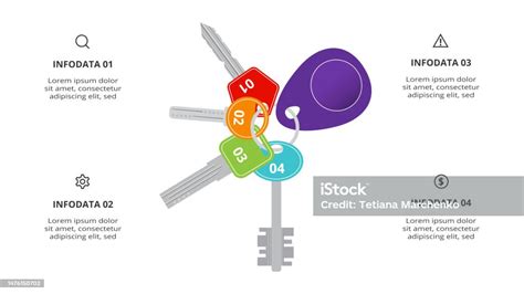 4단계 옵션 부품 또는 프로세스가 포함된 인포그래픽의 핵심 개념입니다 비즈니스 데이터 시각화 0명에 대한 스톡 벡터 아트 및 기타 이미지 Istock