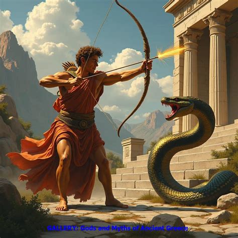 Apollo And The Slaying Of The Python By Titanshead On Deviantart