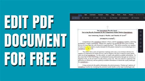 How To Edit PDF Document YouTube