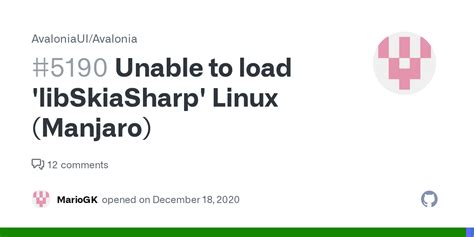 Unable To Load Libskiasharp Linux Manjaro · Issue 5190