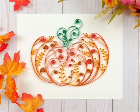 Quilling Pattern Fall Quilling Pumpkin Template Quilling Pattern For