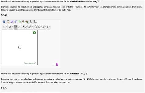 Solved Draw Lewis Structures Showing All Possible Equivalent