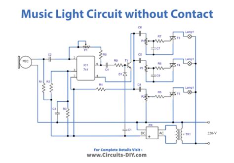 Music Light Circuit Without Contact
