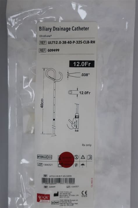 New Cook G09499 Mac Loc Locking Loop Biliary Drainage Catheter Rb