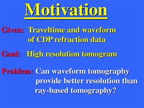 Ppt First Arrival Traveltime And Waveform Inversion Of Refraction
