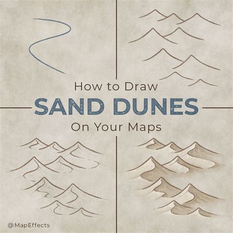 How To Draw Sand Dunes Step By Step