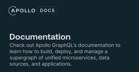 Apollo Graphql On Linkedin Documentation
