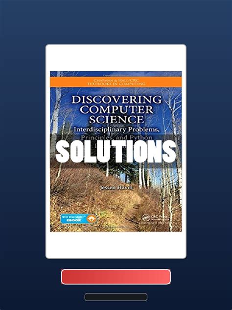 Discovering Computer Science Problems Interdisciplinary Principles And Python Pdf Learning